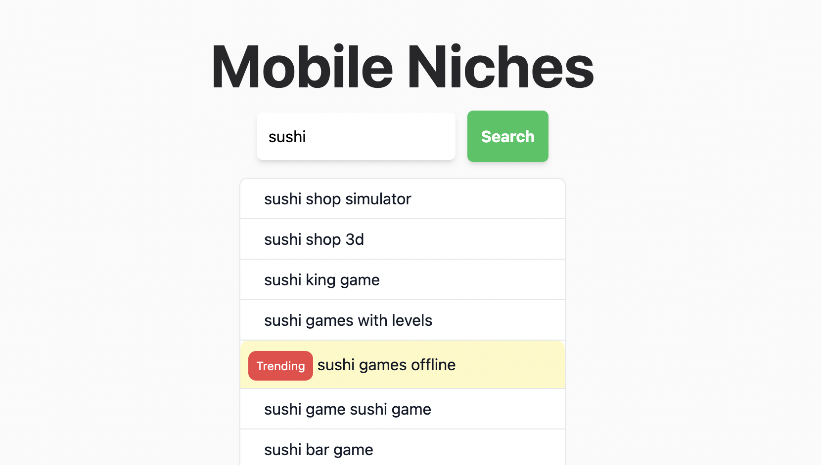 Mobile Niches
